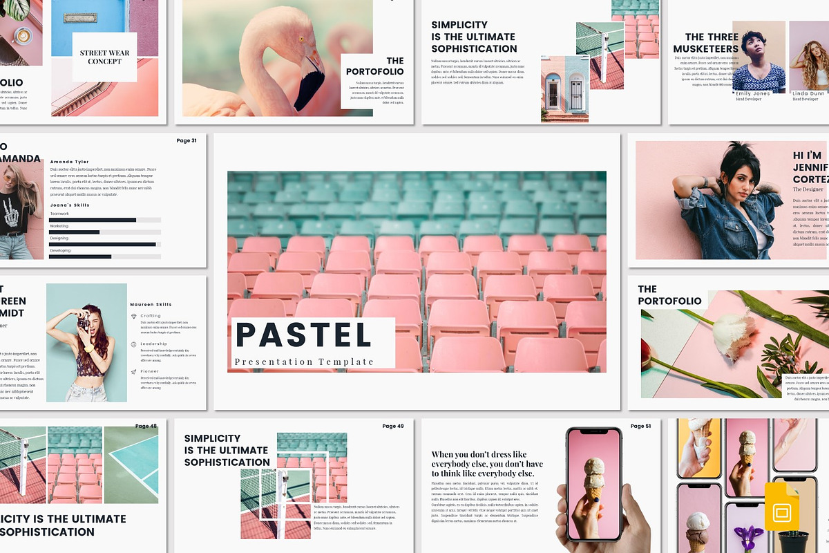 PASTEL - Google Slides Template, a Presentation Template by deasign