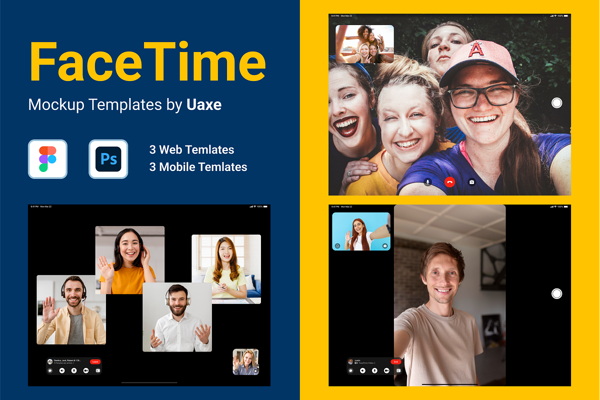 FaceTime Mockup - PSD | Figma