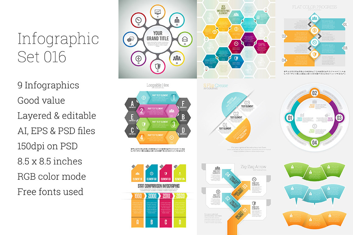 Infographic Set 16, a Templates & Theme by h.utomo
