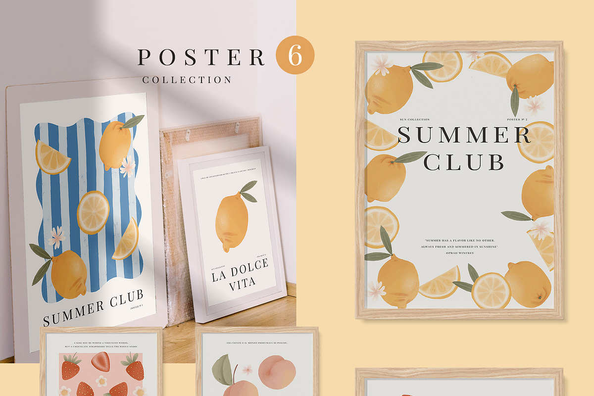 FRUITY - summer fruits & berries set