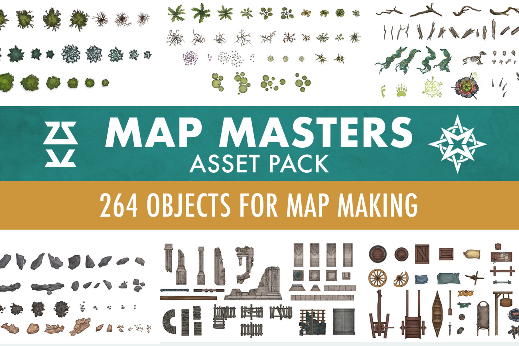 Map Masters 2D Assets, an Object Graphic by Zsolt Kosa Art