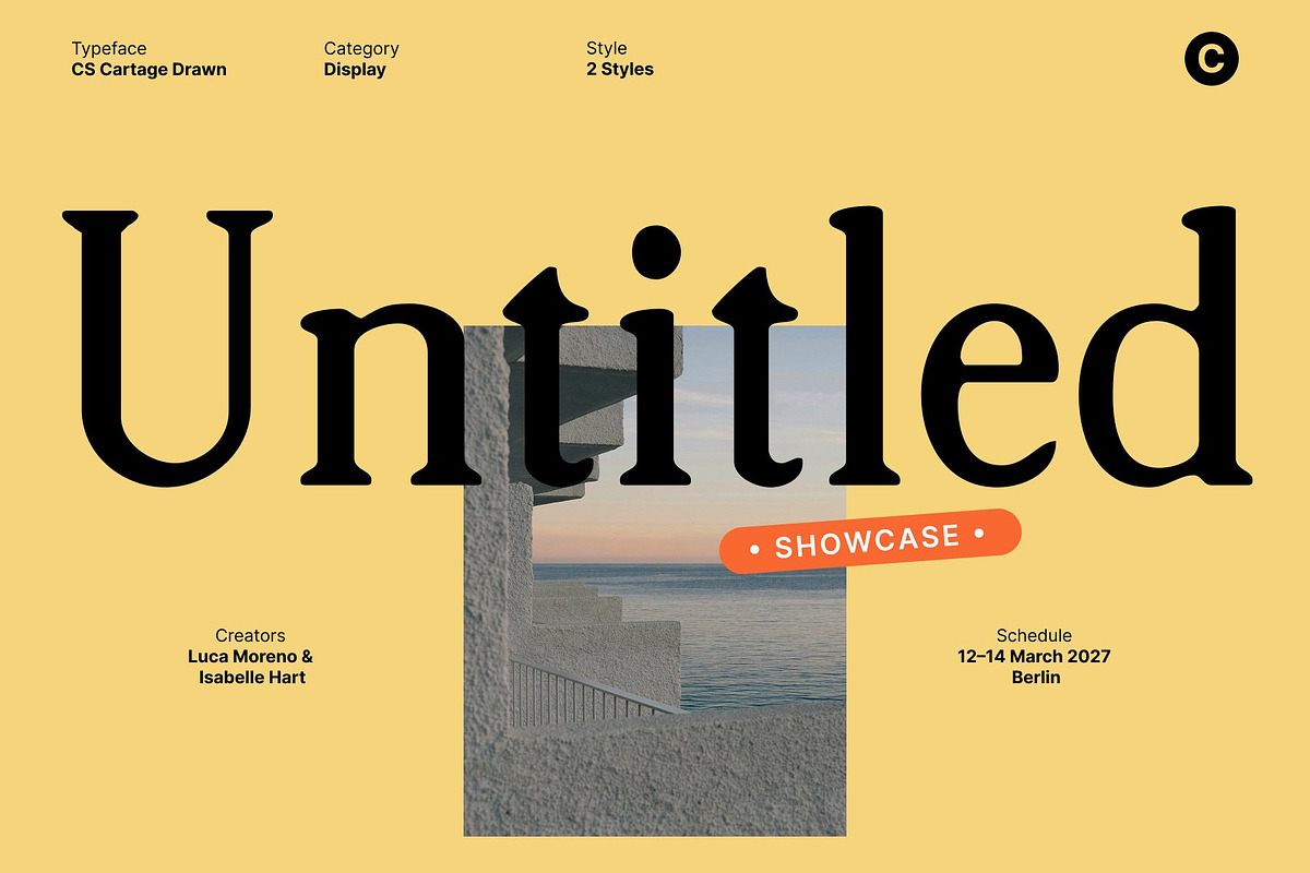 CS Cartage Drawn–Vintage Display Font