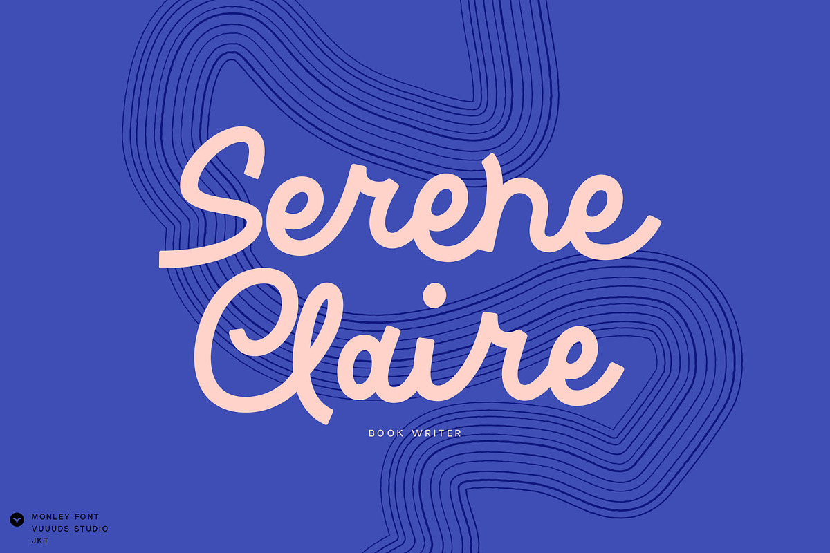 Monley, a Script Font by vuuuds