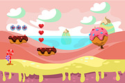 Game sweets seamless background, a Templates & Theme by TopVectors