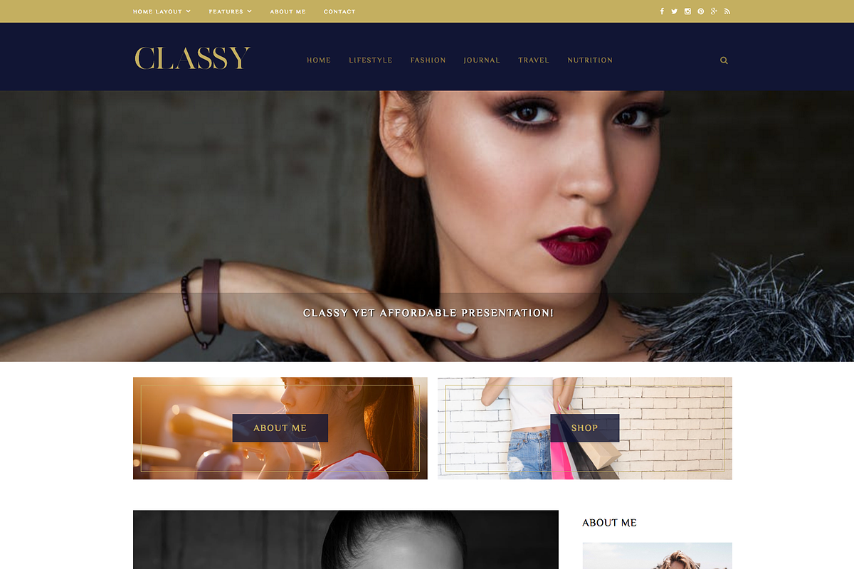 Classy - Responsive Wordpress Theme, a WordPress Template by ...
