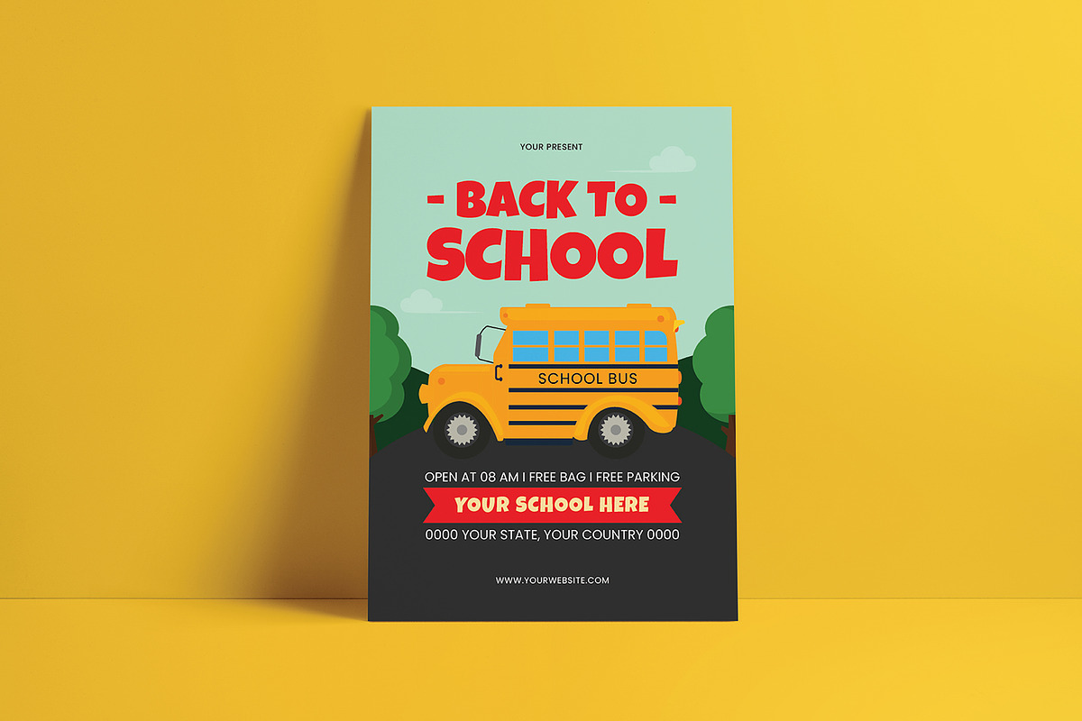 Back To School Flyer Set, a Flyer Template by herutage