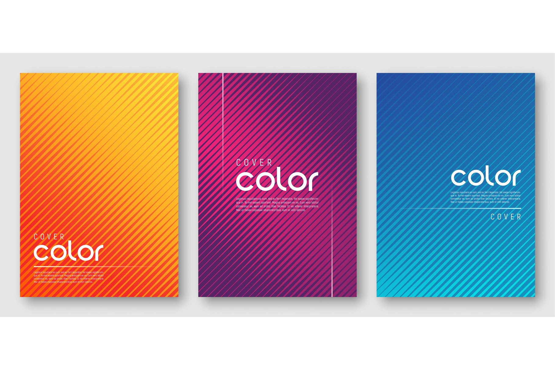 Abstract gradient geometric cover designs, an Illustration by rikkyal