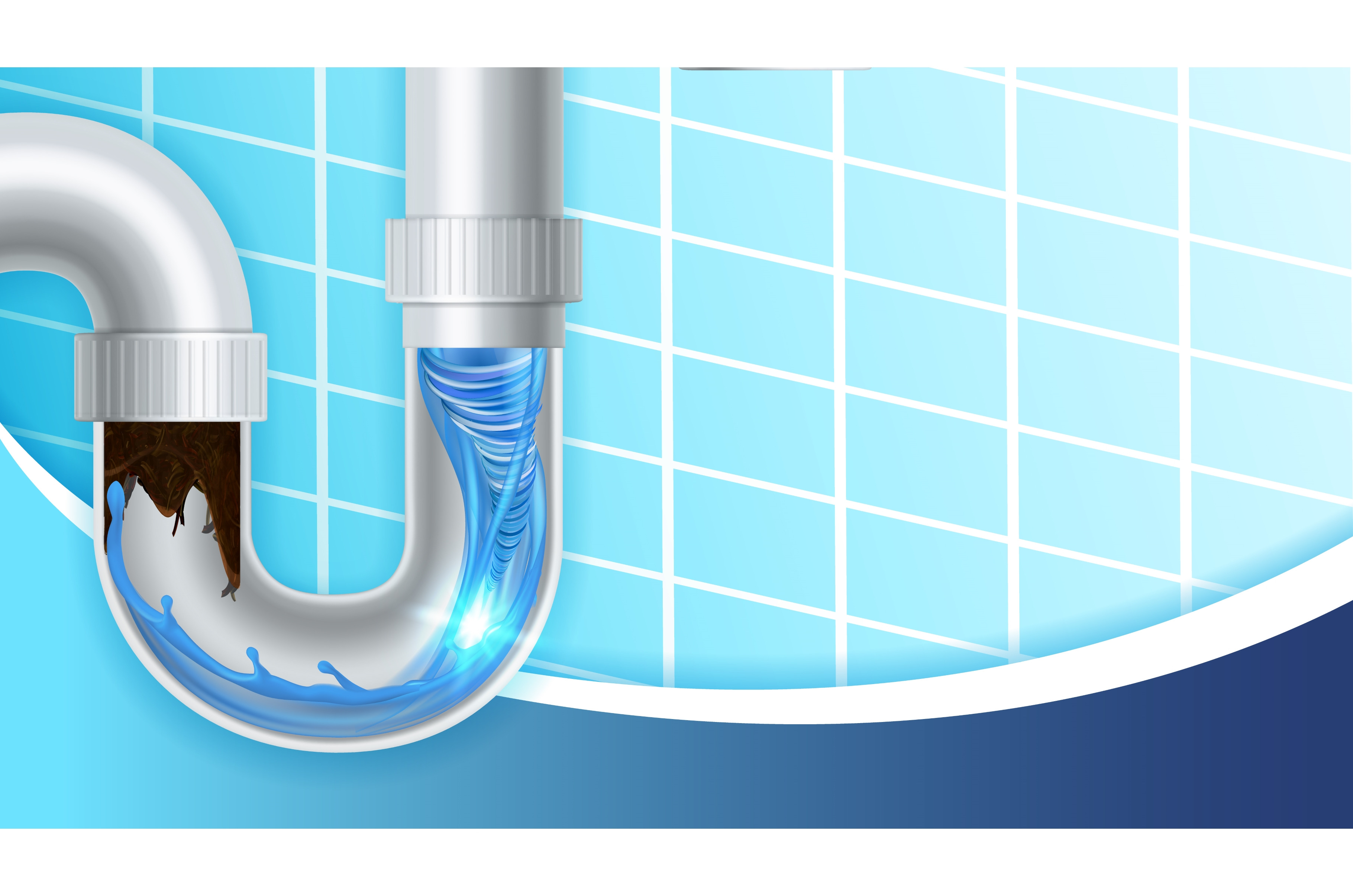 Pipe Clogged Canalization Problem | Illustrations ~ Creative Market