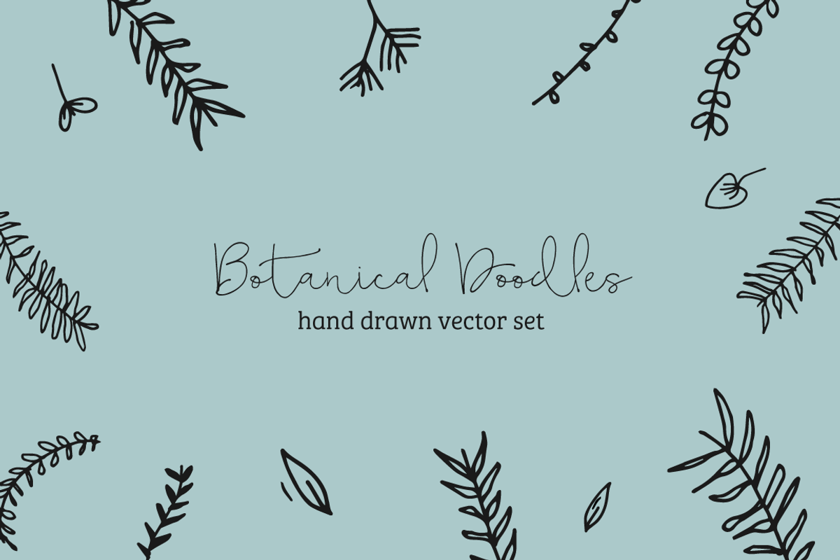Hand Drawn Botanical Doodles, an Illustration by Meagan Apperson