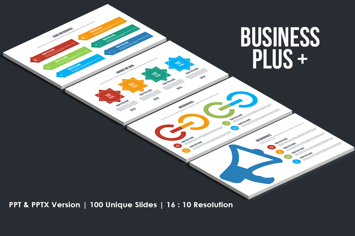 Business Plus Presentation Template, a Presentation Template by ...
