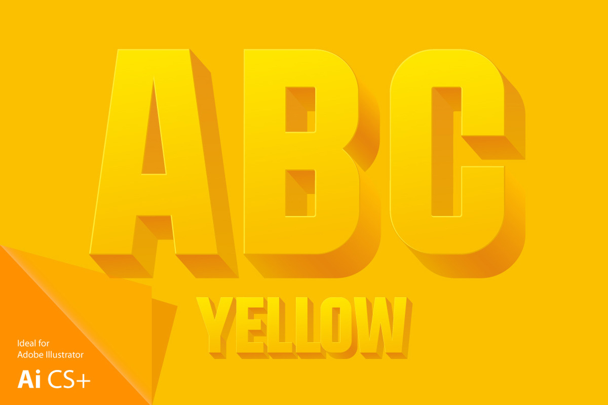 Vector illustration of 3d alphabet, an Object Graphic by popskraft