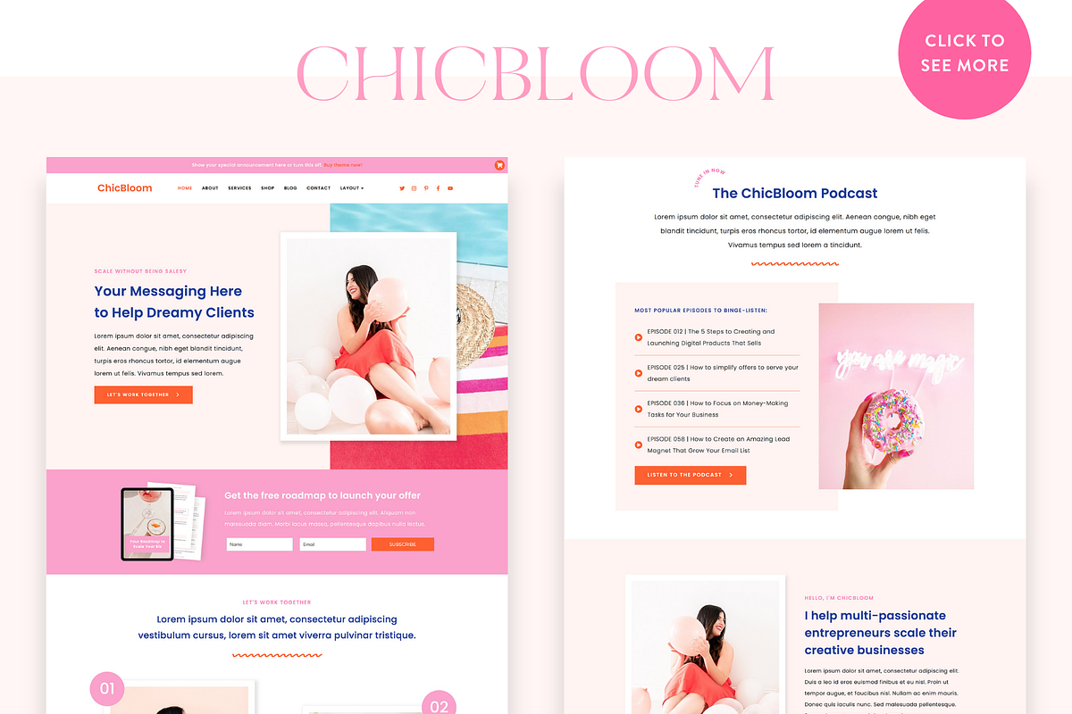 ChicBloom Elementor WordPress Theme