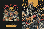 Born to Ride Vector Illustration | Illustrations ~ Creative Market