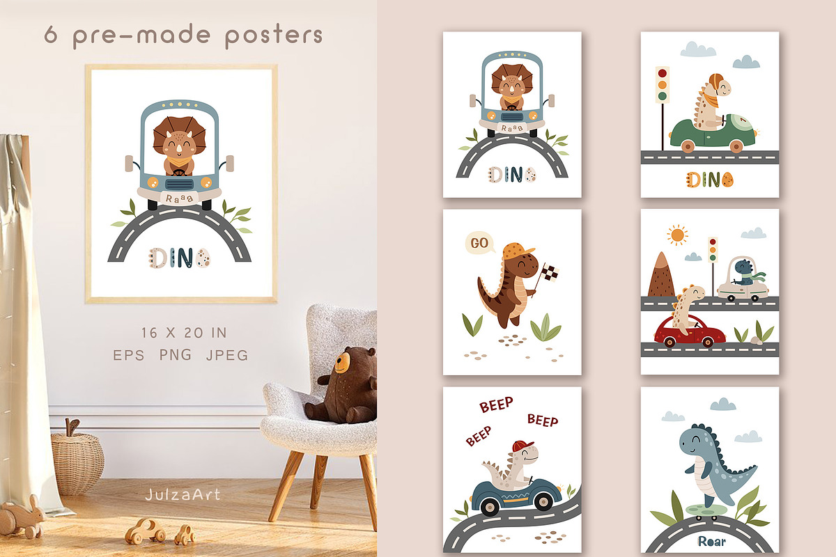 Dinosaurs drivers collection