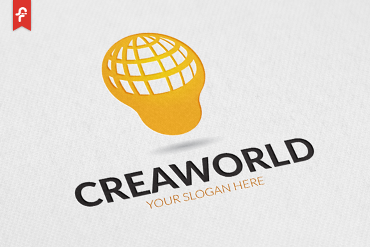 Crea World Logo, a Branding & Logo Template by ft.studio