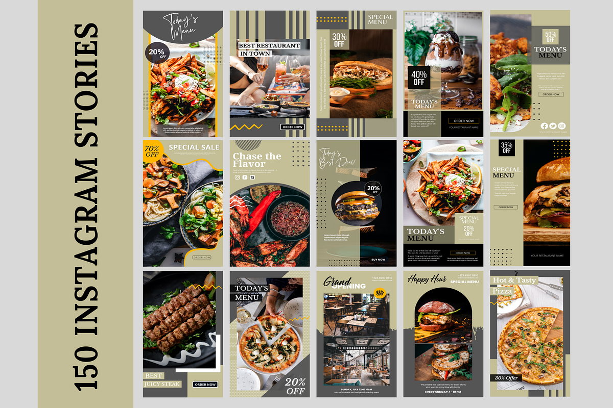 Animated Food Restaurant Instagram, a Social Media Template by LushBury ...