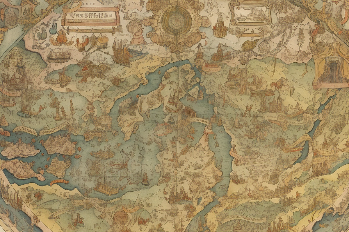 Mythical Antique Map