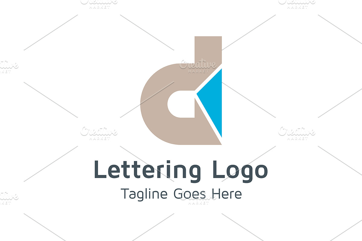 20 Logo Lettering D Template Bundle, a Branding & Logo Template by ...