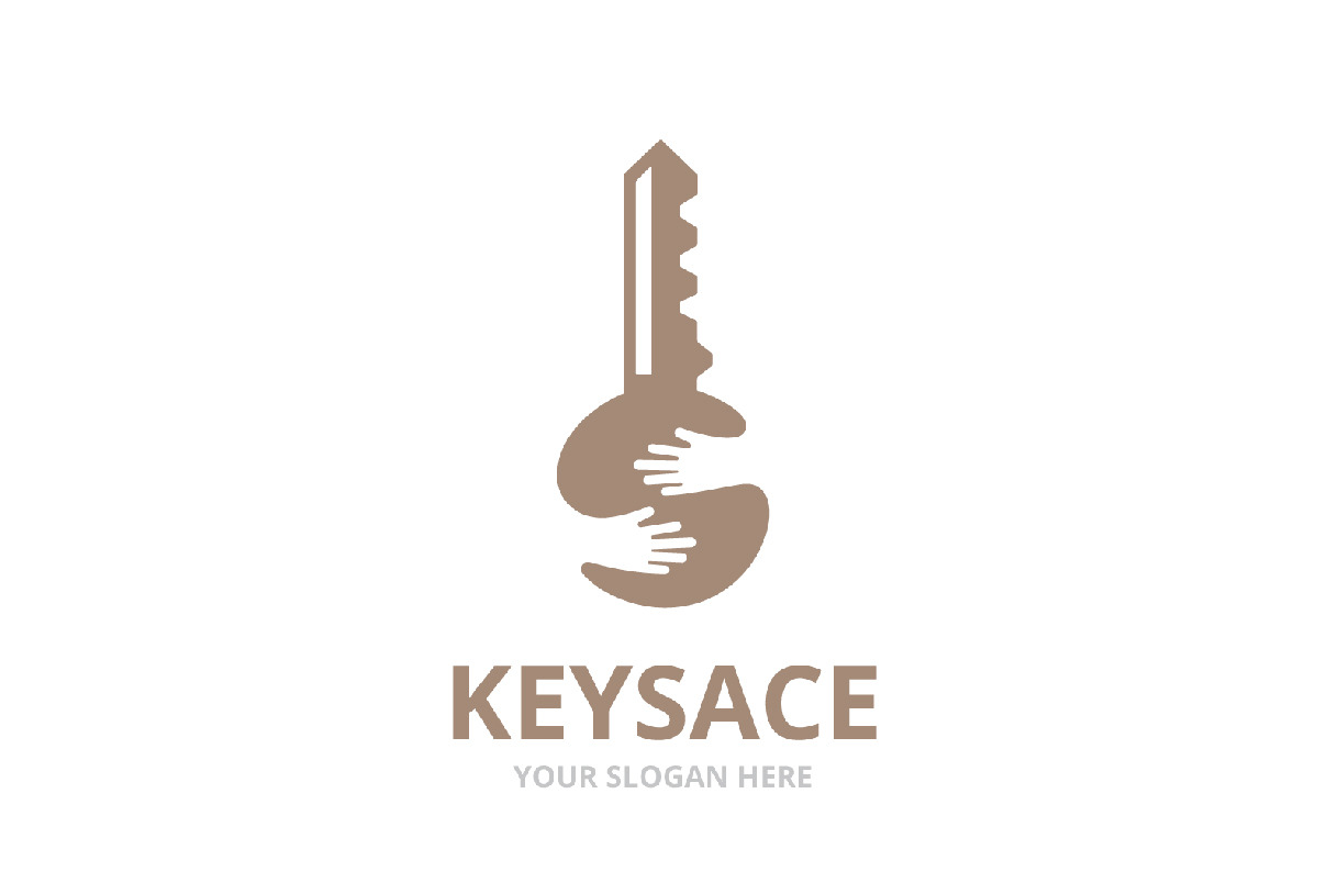 Vector key and hands logo, a Branding & Logo Template by GraphiShop