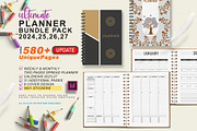 Ultimate Planner Bundle Pack 2024-27, a Stationery Template by ROJI CREATOR