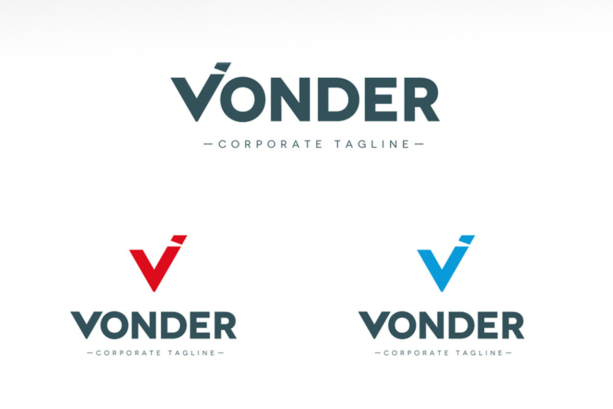 Vonder Corporate Logotype, a Branding & Logo Template by Snowboy Design
