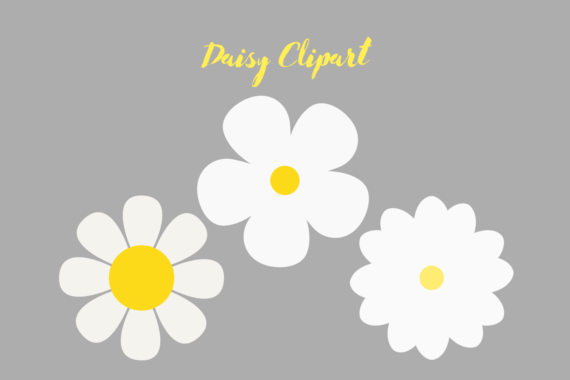 Daisy Clipart, an Illustration by tahananeart | Creative Market