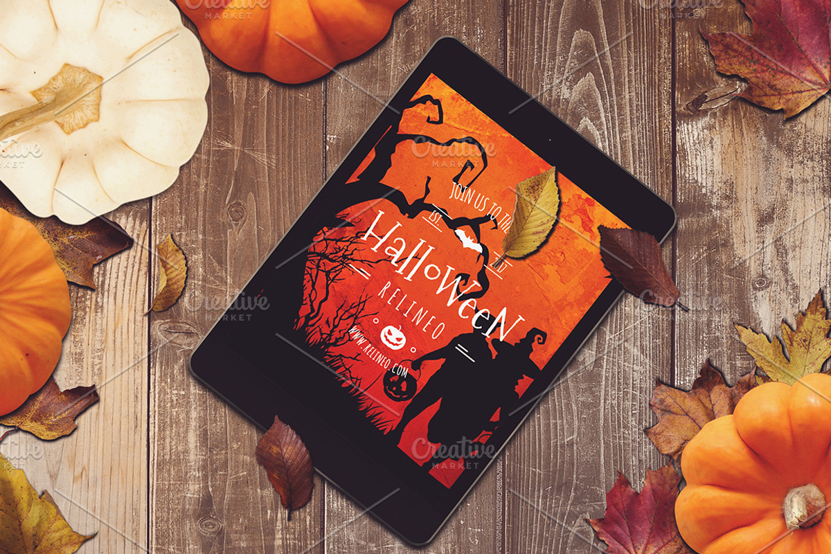 Halloween Mock-up / Scene Generator, a Books & Magazine Mockup by ...