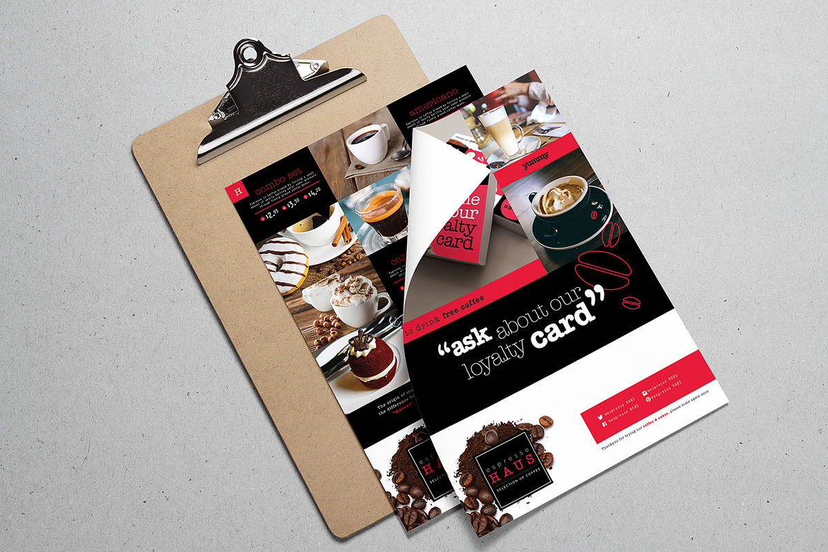 Café Menu Template Pack, a Brochure Template by BrandPacks