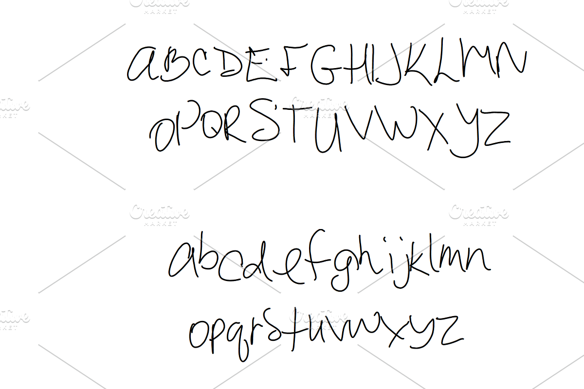 Messy Handwriting Font, a Handwritten Font by Katrina Elise Designs ...
