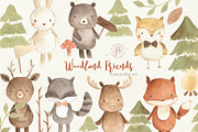 Woodland Friends, an Animal Illustration by Flora+Bear
