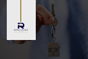 2 in 1 Letter R Real Estate Logo, a Branding & Logo Template by felicidads