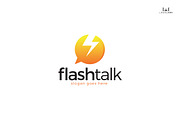 Flash Talk Logo | Branding & Logo Templates ~ Creative Market
