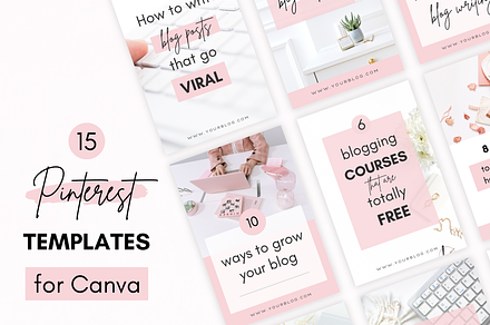 Canva Pinterest Template Travel Bundle | Creative Market