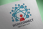 Work Connect Logo, a Branding & Logo Template by Design_Planet