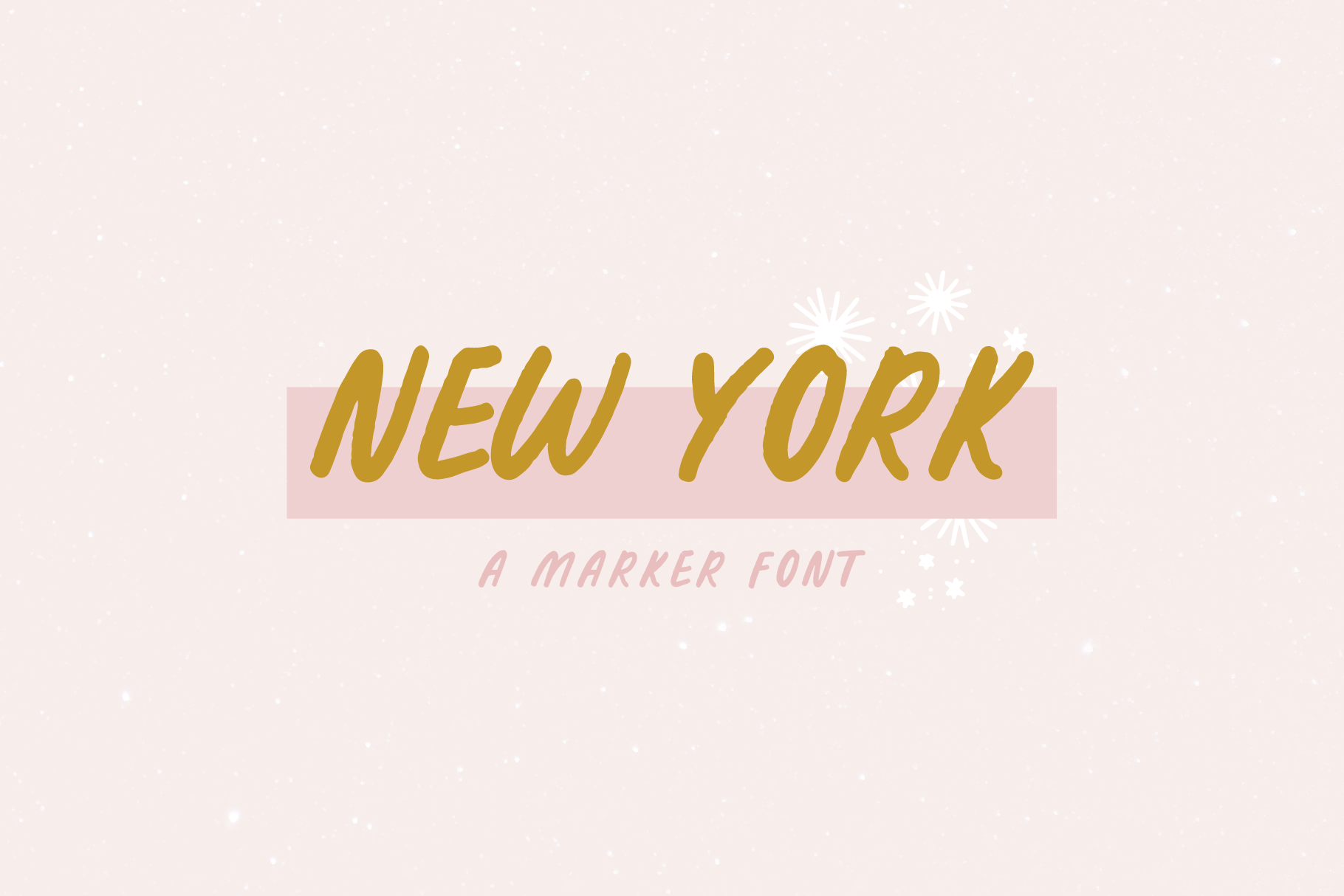 New York Marker Font | Creative Market