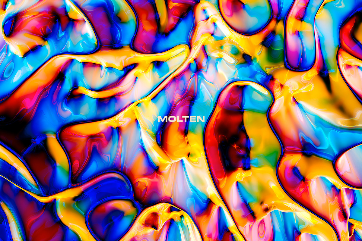 Molten: Fluid Metallic Textures, a Texture Graphic by Chroma Supply