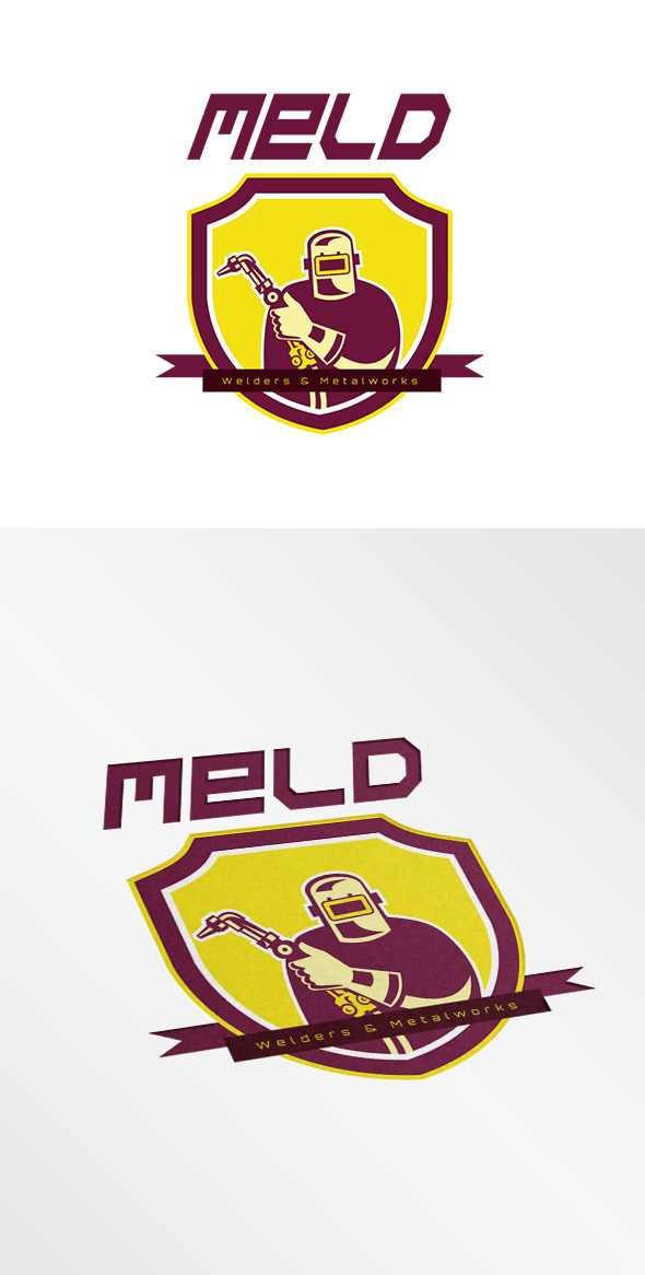 Meld Welders and Metalworks Logo, a Branding & Logo Template by patrimonio