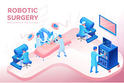 Robotic surgery operating, smart | Healthcare Illustrations ~ Creative ...