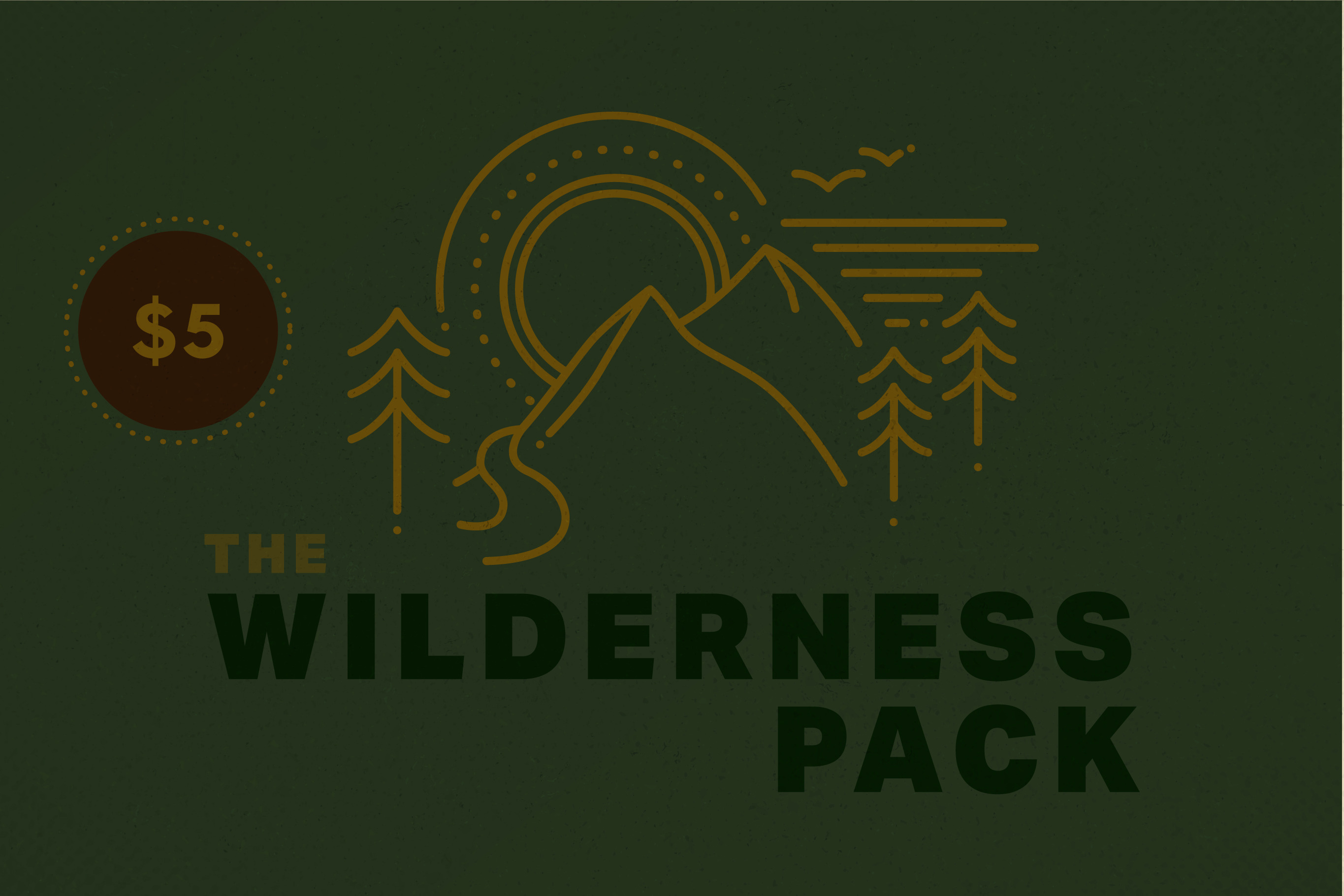 The Wilderness Icon Pack, an Outline Icon by Badger Branding
