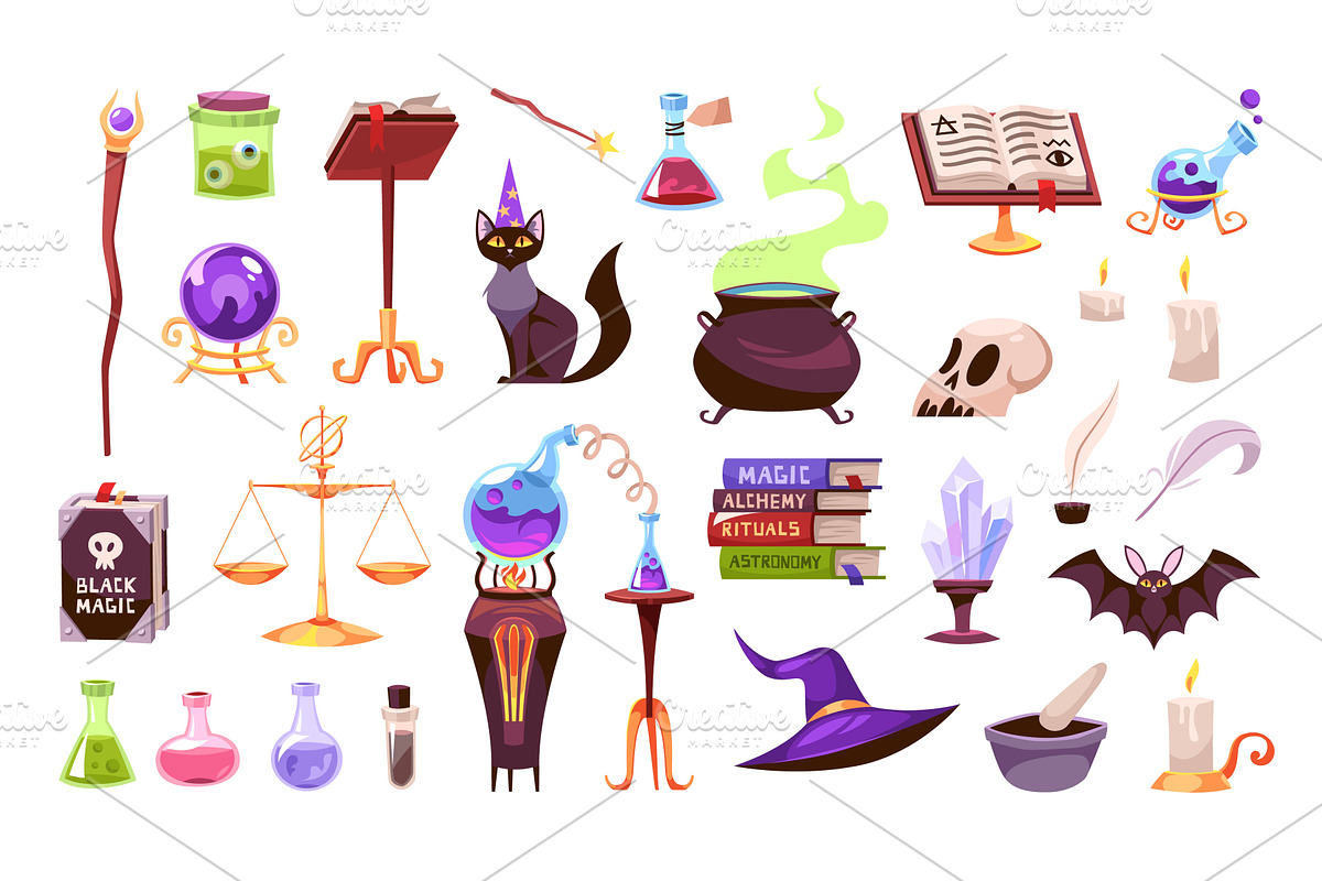Magic tools. Wizards equipment and, an Object Graphic by YummyBuum