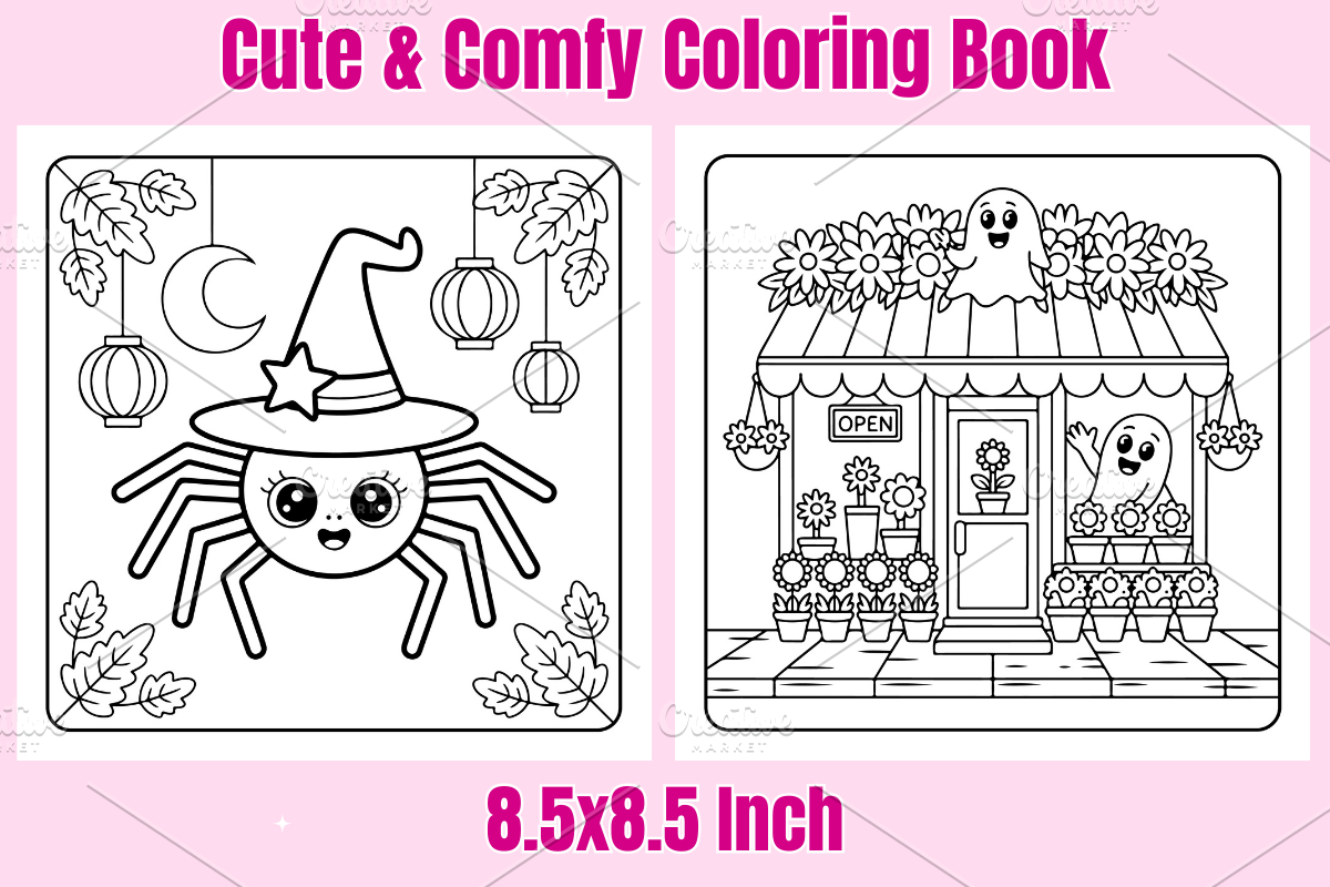 Creepy Cutie Halloween Coloring Page, a Seasonal Illustration by Daisy ...