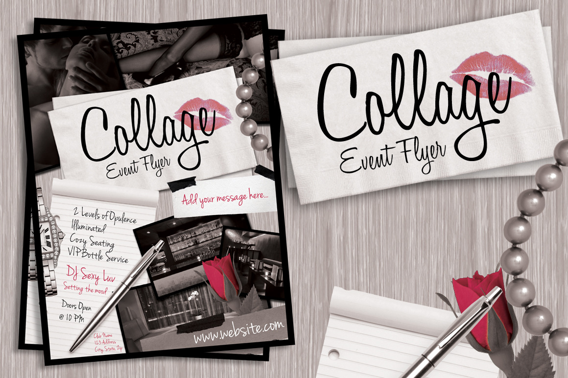 Collage Event Flyer | Flyer Templates ~ Creative Market