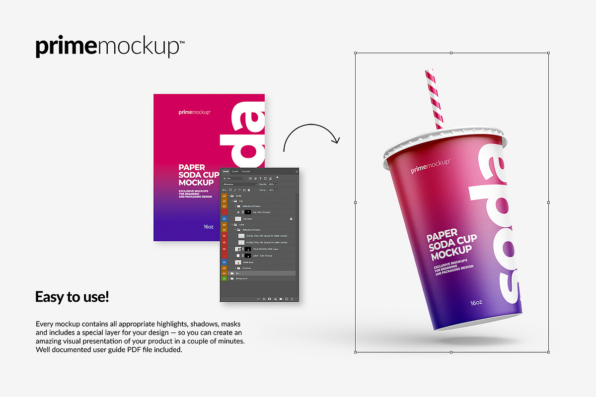 Soda Paper Cup Mockup Bundle