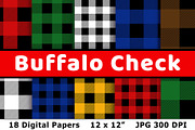 Buffalo Check Digital Paper, a Pattern Graphic by The Digital Download Shop