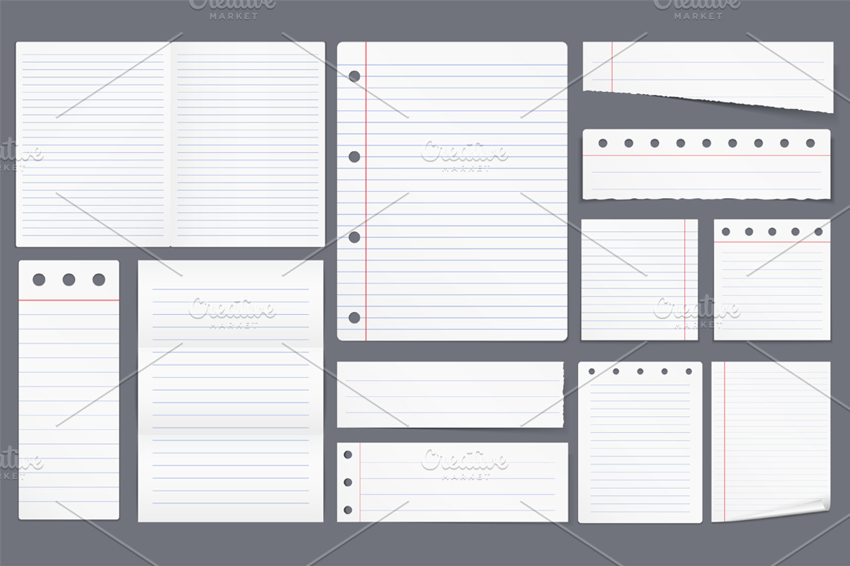 Lined Paper, a Graphic by PixMarket