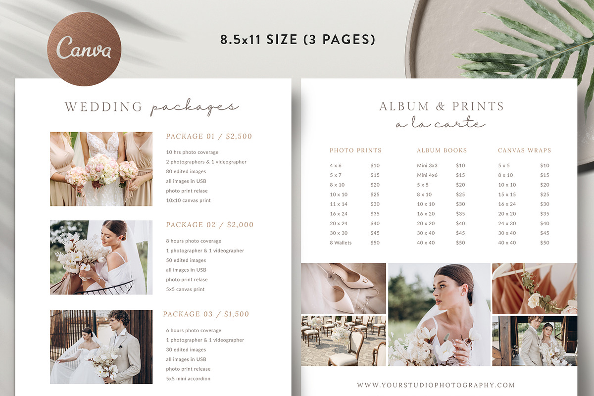 Wedding Pricing Guide Template