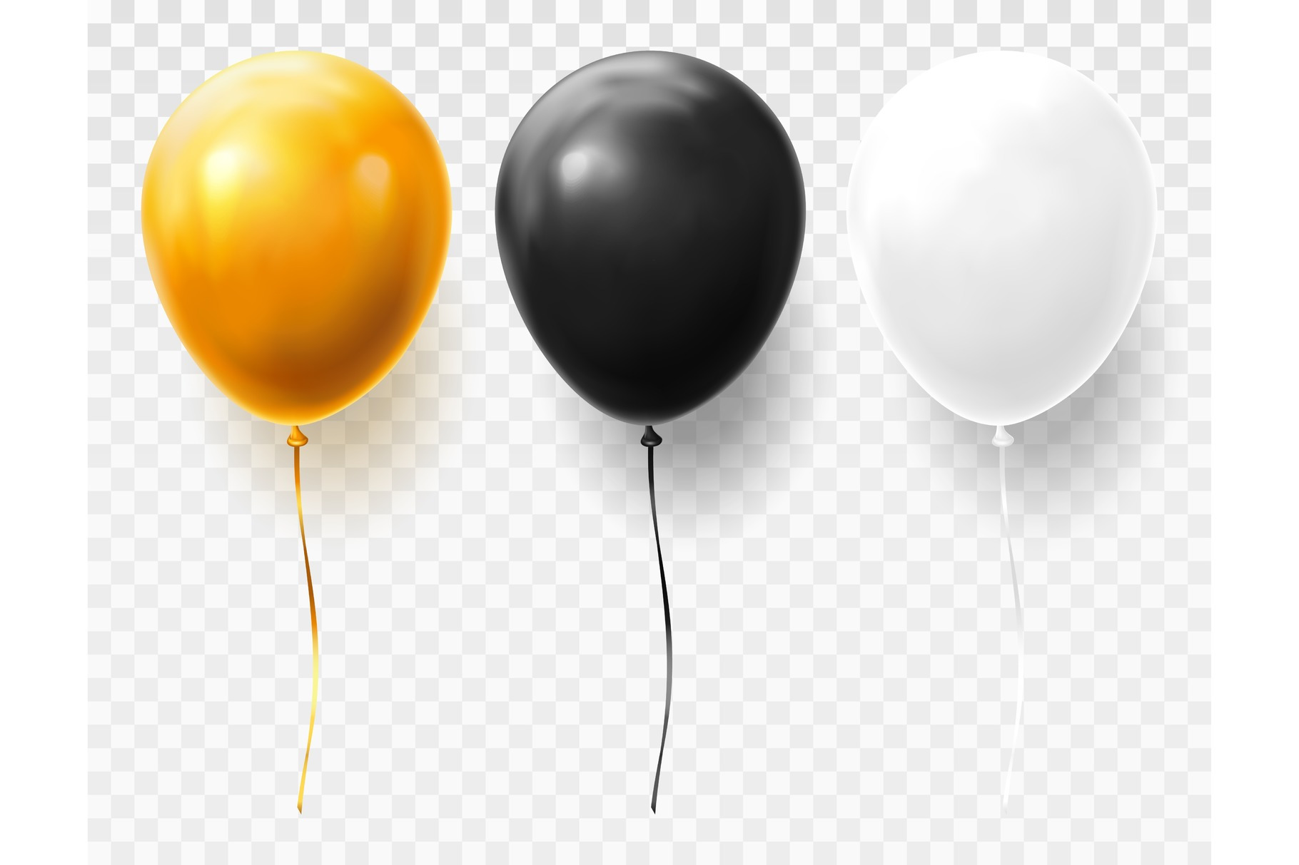 Realistic and volumetric balloons on transparent, an Object Graphic by ...