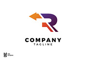 r letter arrow logo template, a Branding & Logo Template by meisuseno