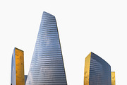 Skyscraper Gold Glass, an Architecture 3D Model by monogroup