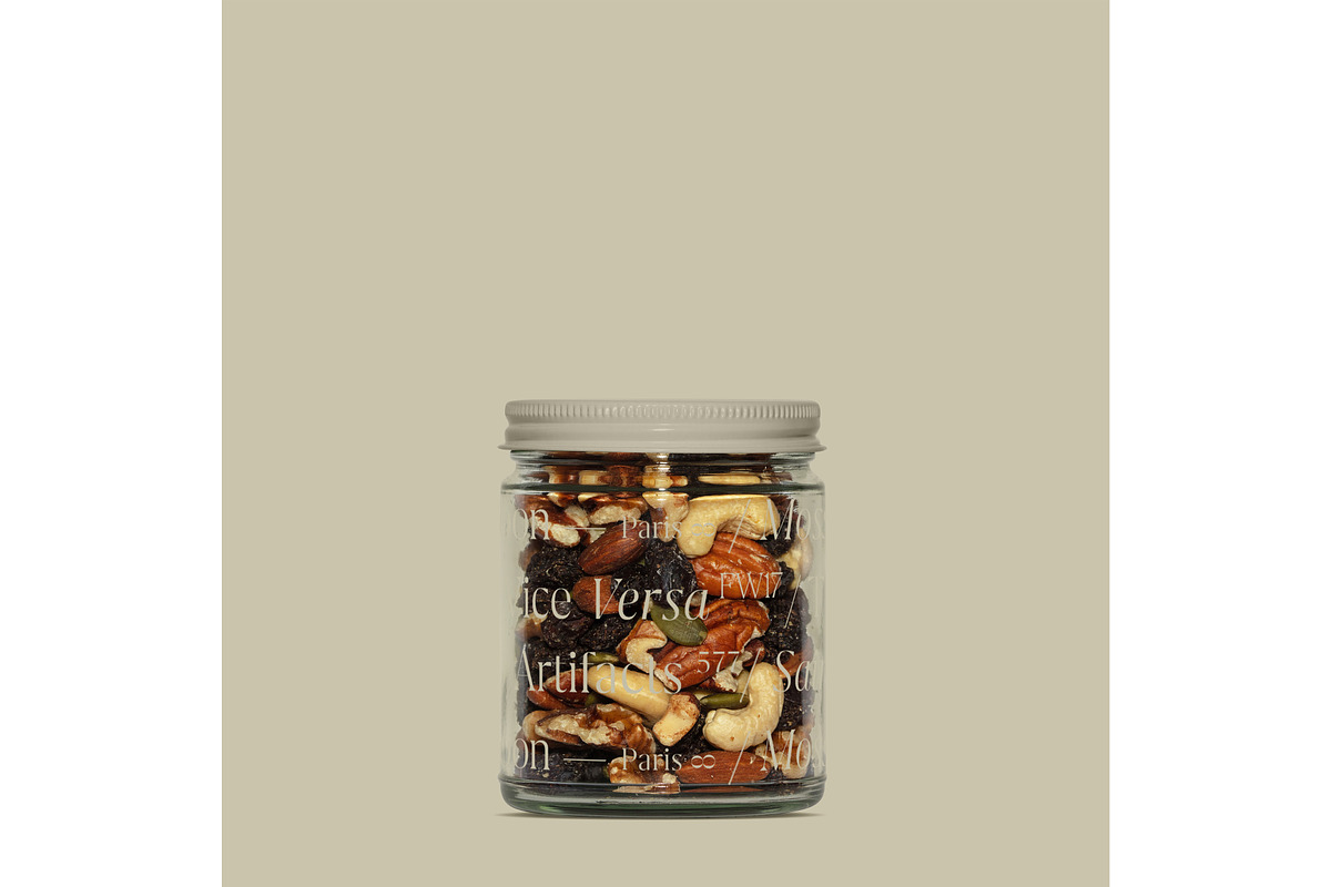 Trail Mix Jar Mockup, a Cups & Container Mockup by Copal